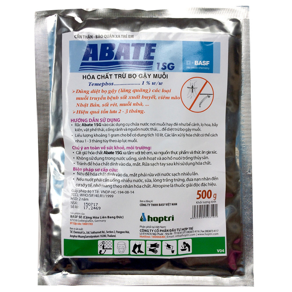 Agent to kill larvae, larvae, mosquitoes in ponds, drains, grooves ...
