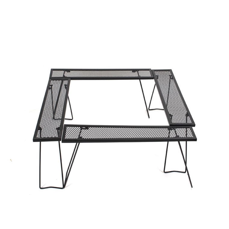 [SET Of 4 MESH TABLES] Detachable multi-purpose mesh dining table, BBQ ...