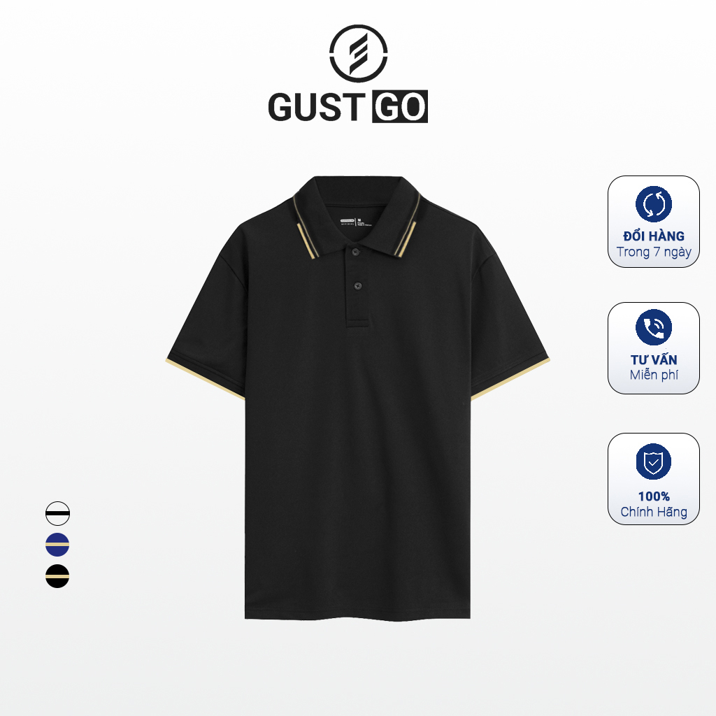Gustgo Men's Polo Shirt - Soft Crocodile Fabric, Luxurious Short ...