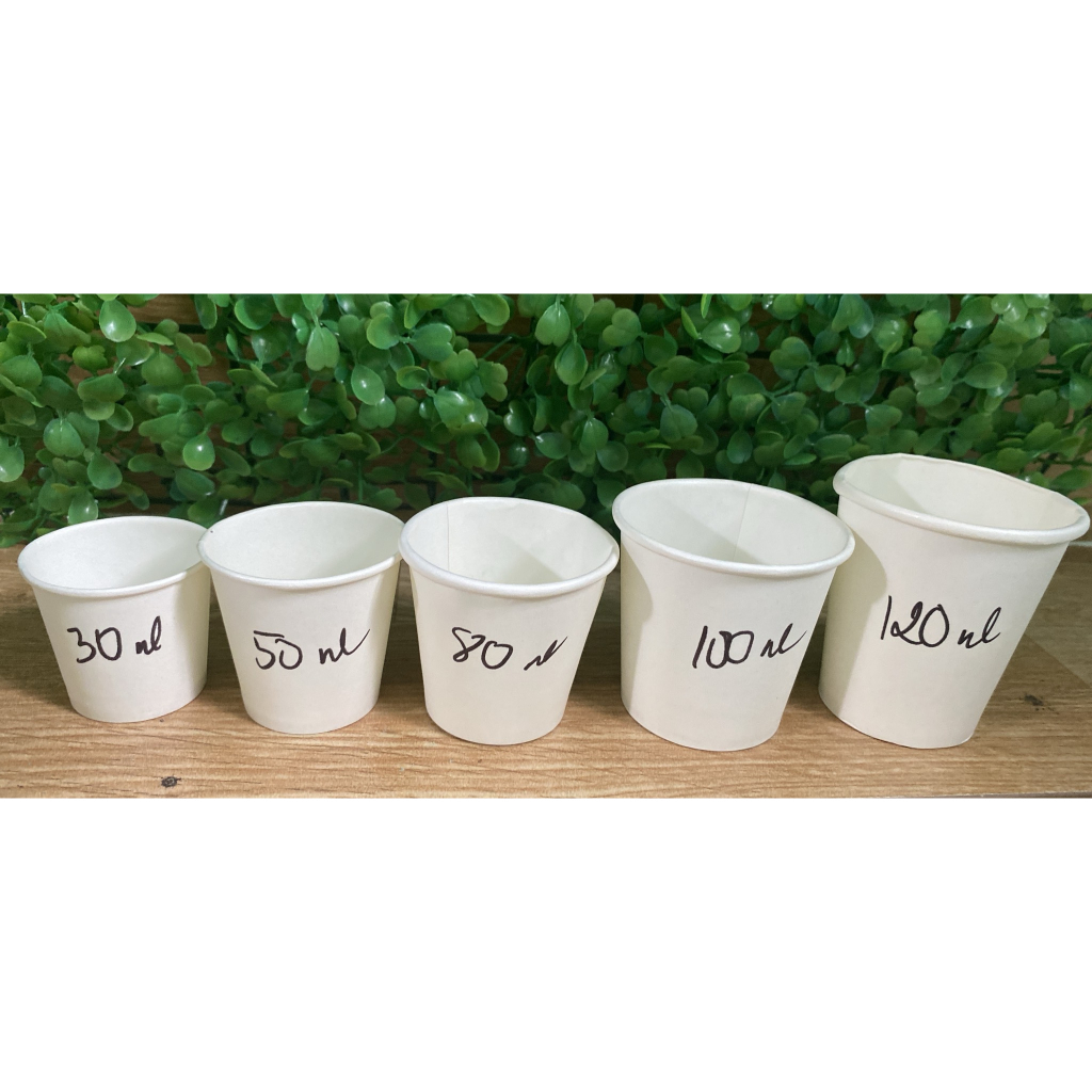 Set of 50 paper cups (30ml, 50ml...) to try the product. | Shopee Malaysia