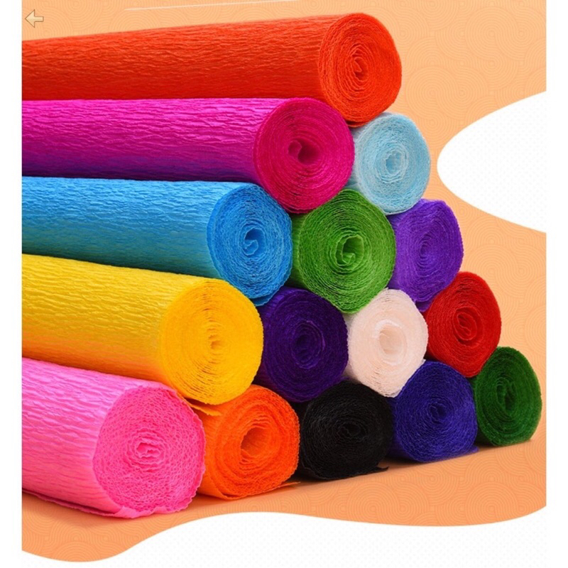 Wholesale rolls of SHRINK PAPER, wrinkled paper for making flowers ...