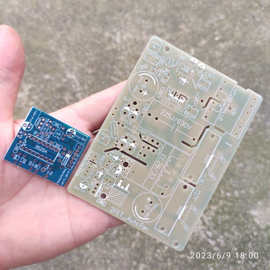 Set of 10 2 FET EE28 boards + Oscillator board, 2FET - Auto Fan, DB3 ...