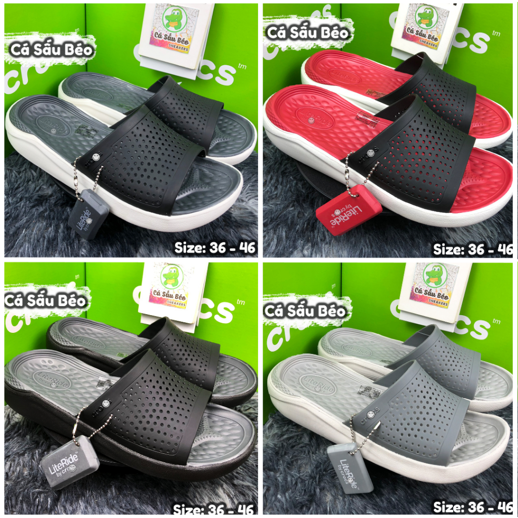 Crocs Literide Colored Men Women Crocodile Sandals 1 Super Soft full ...