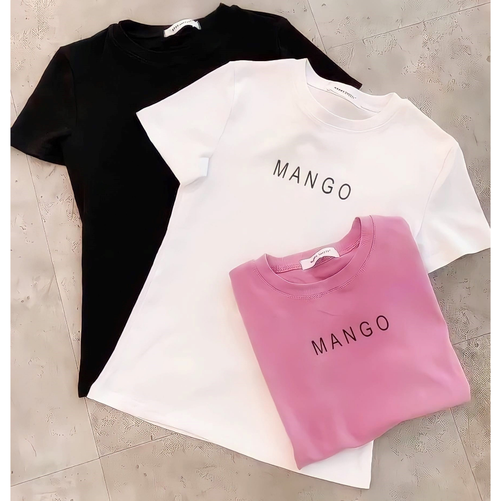 Basic, big size short-sleeved mango shirt at super cheap price (code ...