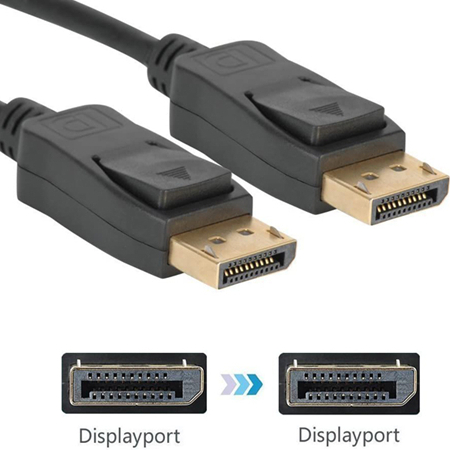 Displayport cable / Standard DP cable supports Full HD 1080P/144Hz ...