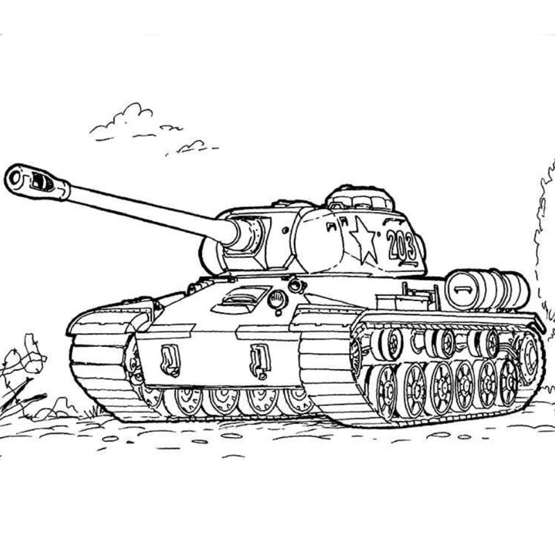 Tanks (180gsm thick paper) - Set of 40 A4 A5 Coloring Pages for Wax and ...