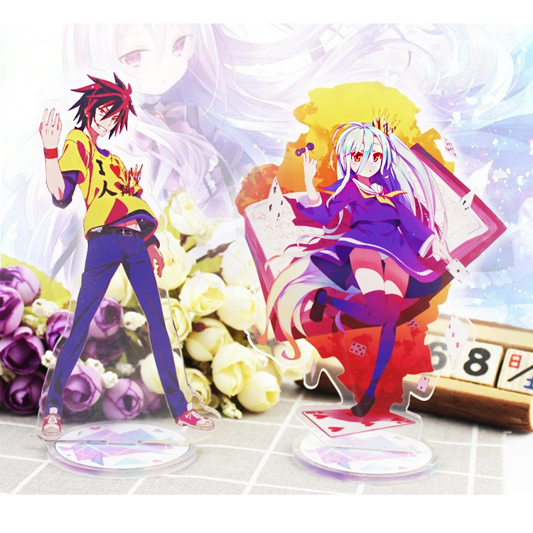 Mica Standee anime statue no game no life Sora Shiro Stephanie Dola ...