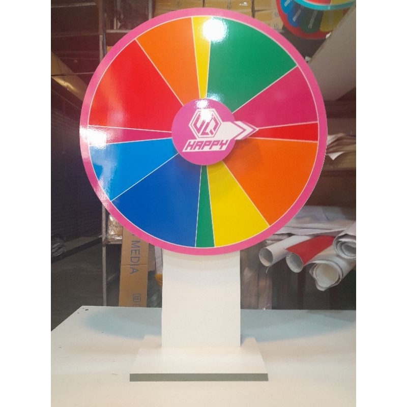 Happy wheel (12 boxes with pink border - diameter 60cm x height 80cm ...