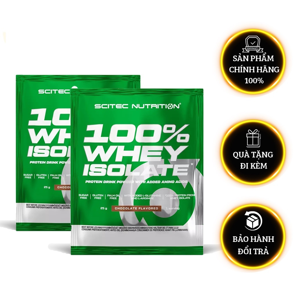 Sample Whey Isolate | Combo 3 -10 packs of 25g Scitec Nutrition Sample ...