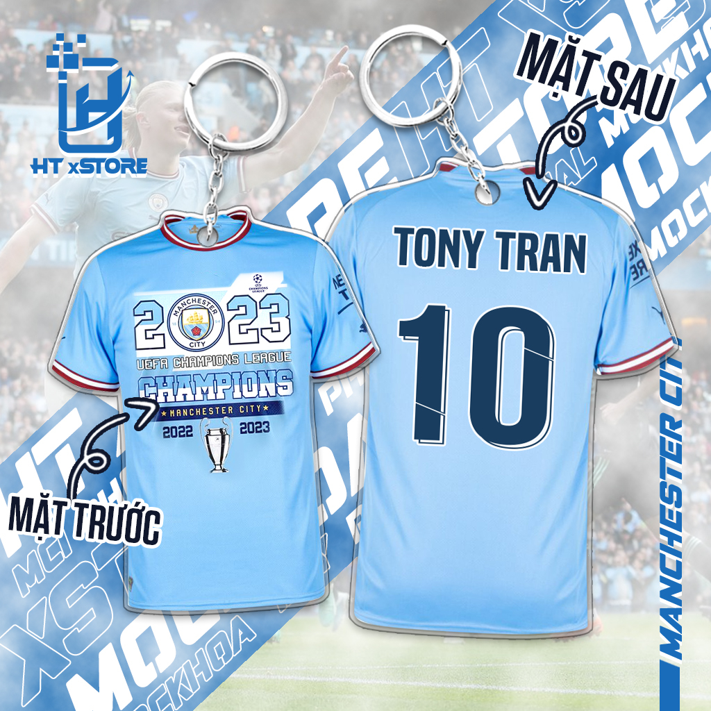 Manchester City soccer Club keychains change the code and numbers on ...