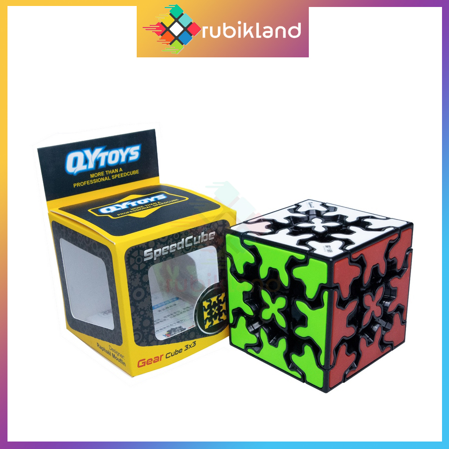 Rubik QiYi Gear 3x3 Cube Rubic Borderless Stickerless Variant Smart Toy Children Entertainment ...