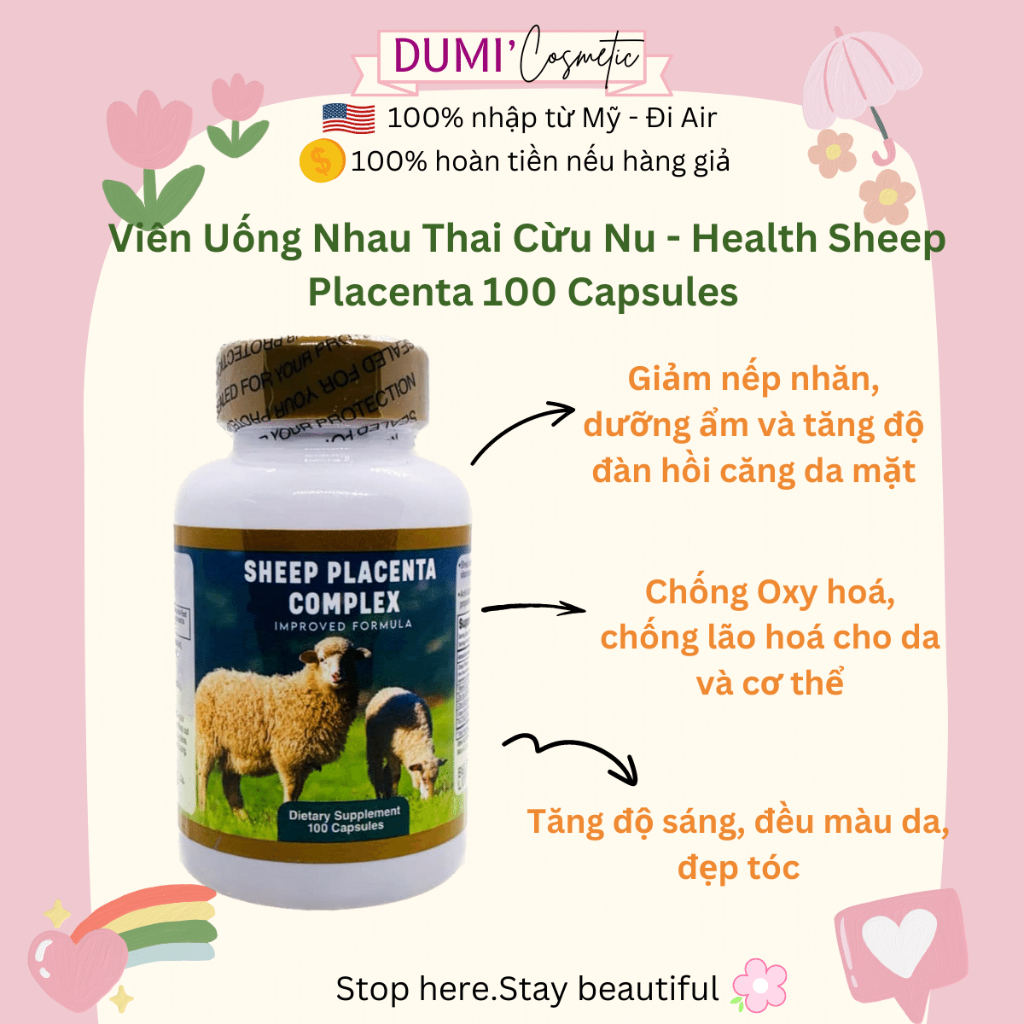 Health Sheep Placenta 100 Capsules - Usa | Shopee Malaysia