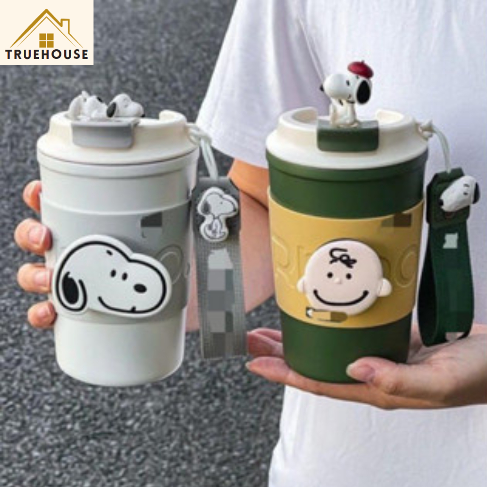 Snoopy Puppy Thermos Cup, Cute Thermos Flask, 8 Hours Thermos Cup, With ...