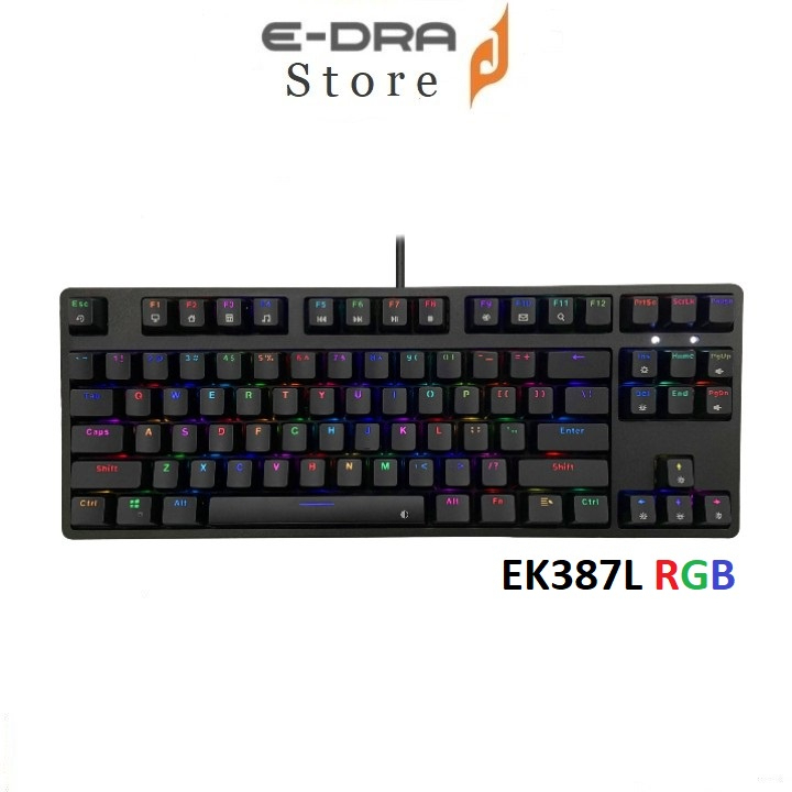 Edra EK387L RGB LED 2022 mechanical keyboard (Swicth, Blue / Brown ...