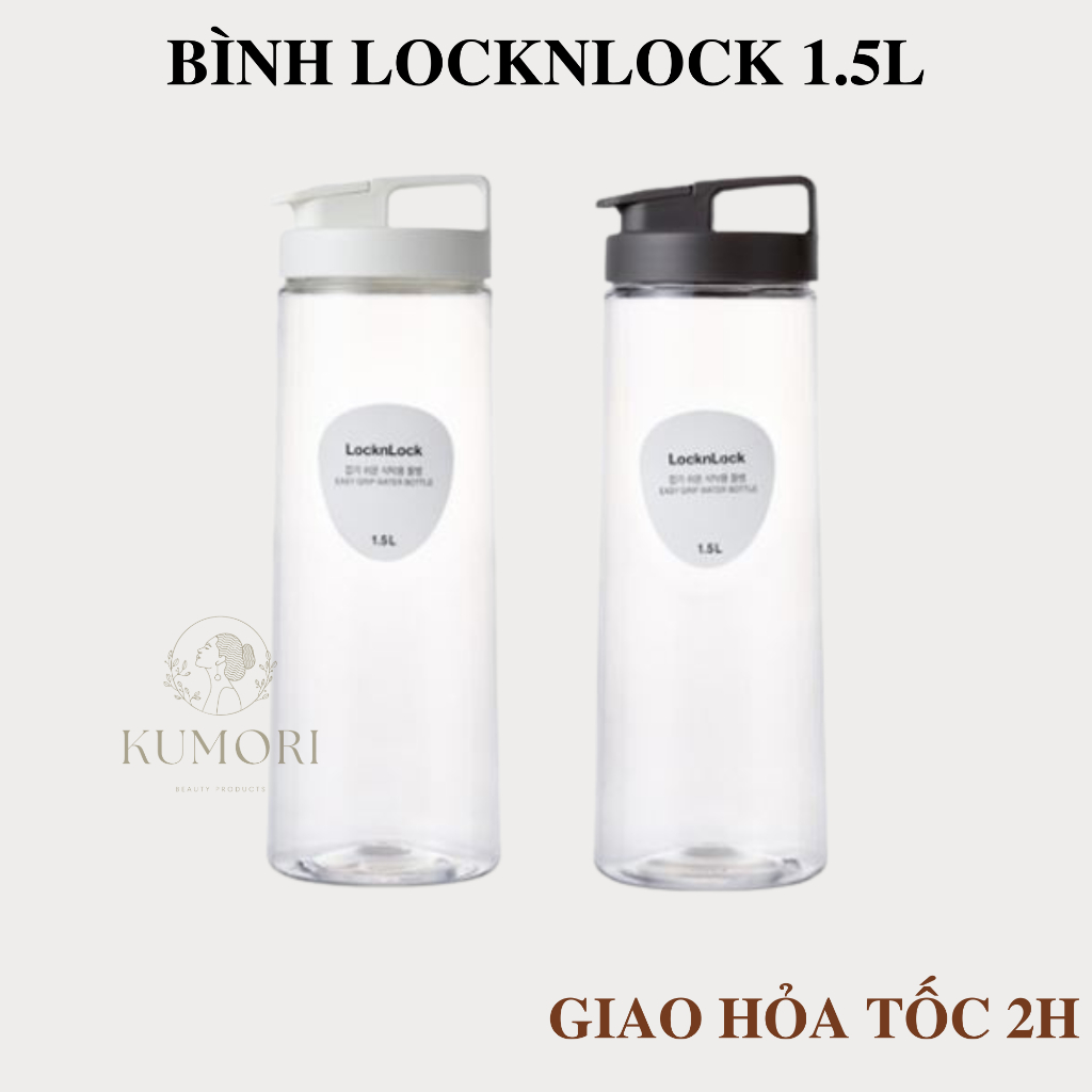 LOCKNLOCK EASY GRIP BOTTLE 1.5L high quality plastic water bottle Lock ...