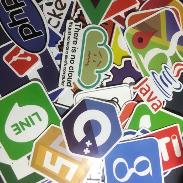 Set of 20 Premium Laptop Stickers on Technology Theme | Shopee Malaysia