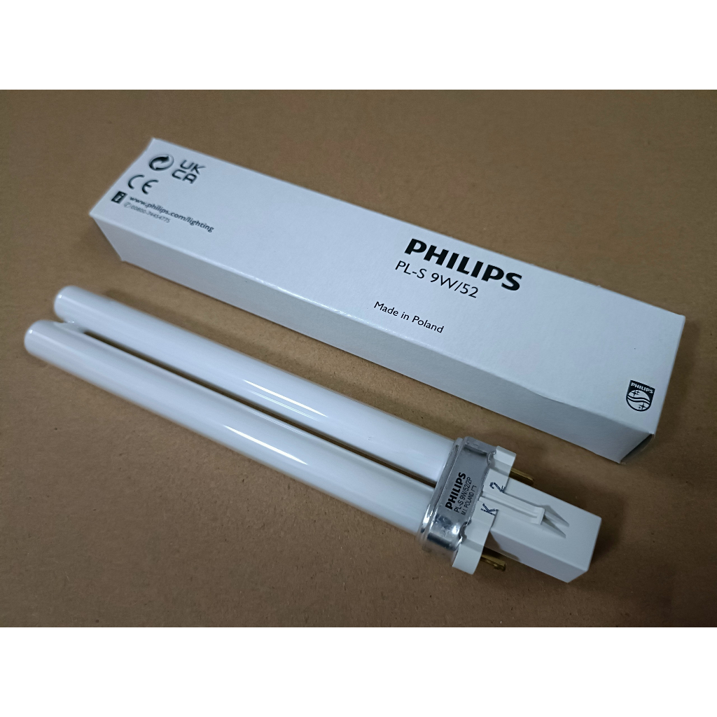 Philips PL-S 9W/52 jaundice light bulb replaces Osram Dulux S Blue 9W ...