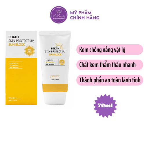 Pekah Skin Protect UV Sun Block SPF 50 + PA + + + 70ml | Shopee Malaysia