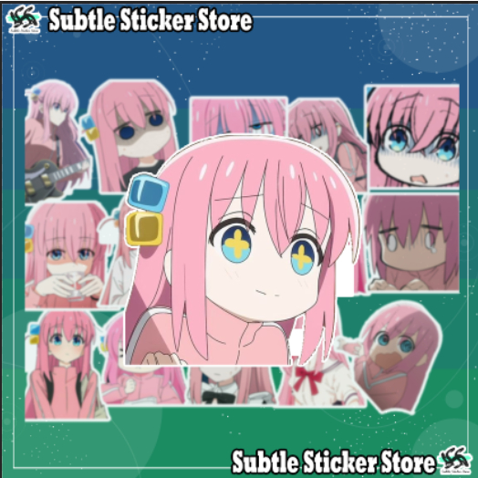 [Bocchi The Rock] - Set 10/15 Sticker Bocchi / Hitori Gotoh - anime ...