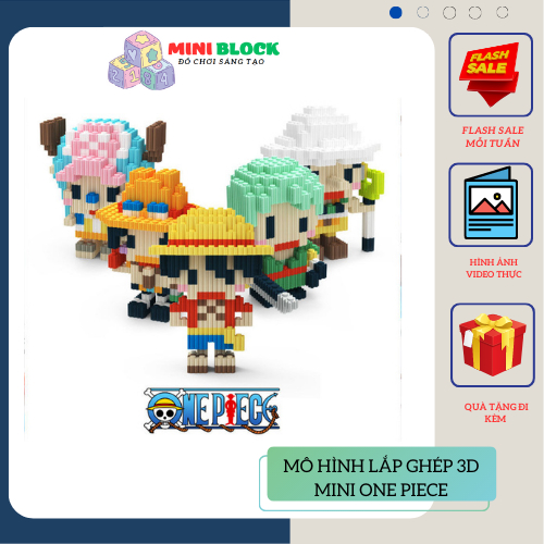 One Piece Pirate Island 3D Mini Model Assembly Toy Luffy Zoro Sanji ...