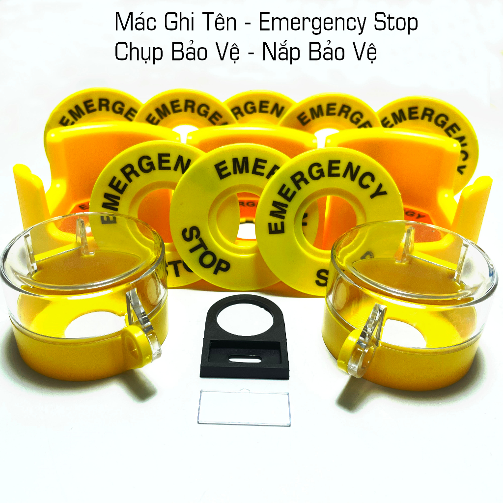 Emergency Stop Button Sticker, Protective Cap, Emergency Stop Button ...
