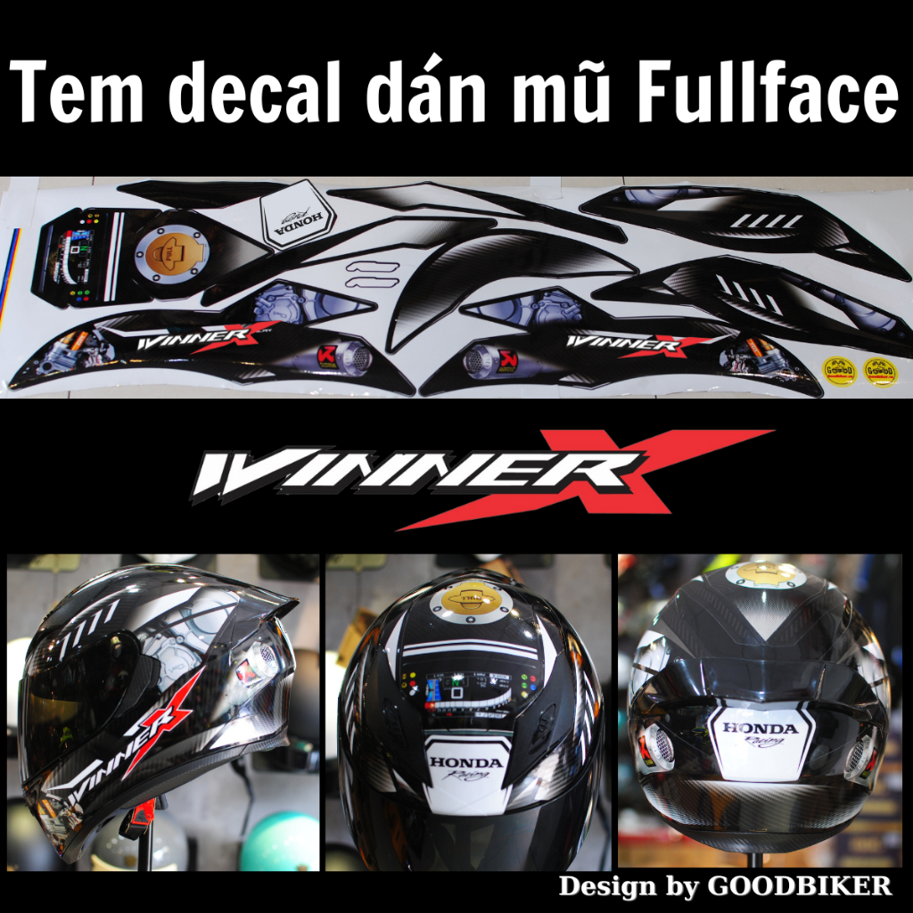 Honda Winner X full face helmet sticker | Shopee Malaysia