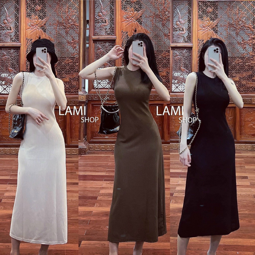 Women's Fashion Dress To Wear Out Of Elasticity Sleeveless Wearing body ...