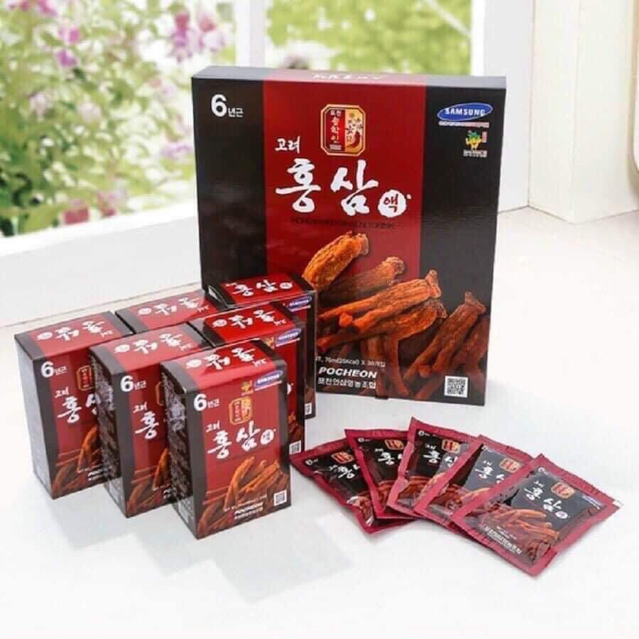 Pocheon Korean Red Ginseng Water 30 packs X 70ml | Shopee Malaysia
