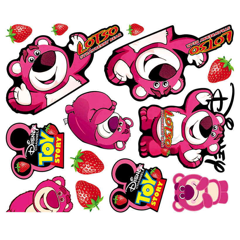 [D952] Lotso strawberry bear car sticker size to 30cm, super sharp ...