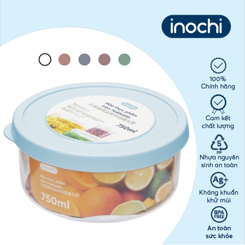 Inochi ROUND food box - Hokkaido 500-750-1000-1500-2000-2500ml (many ...