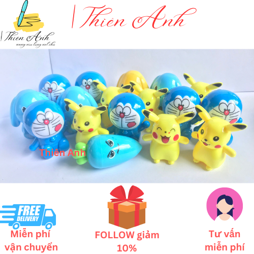 Doremon cartoon pencil sharpener, doraemon, pikachu, rabbit, carrot ...
