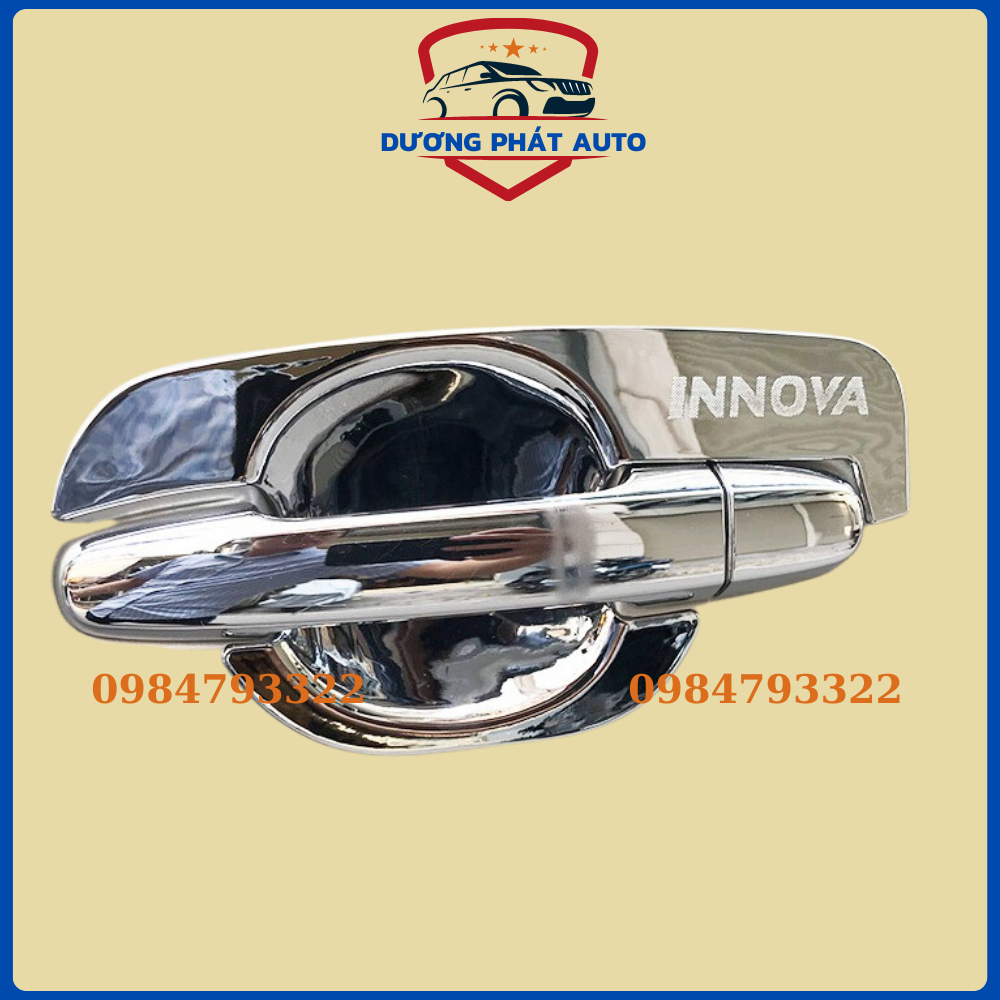 Toyota Innova 2006- 2015 High-End Chrome Door Handles And Recesses ...