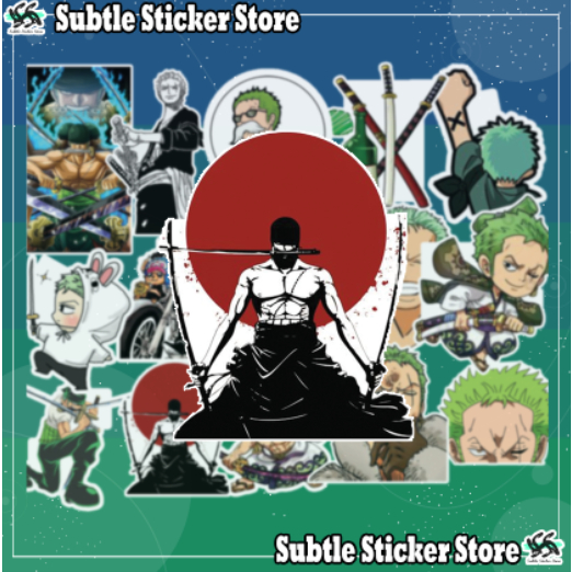 [One Piece] - Set of 10/15 Stickers Roronoa Zoro / Zoro - One Piece ...