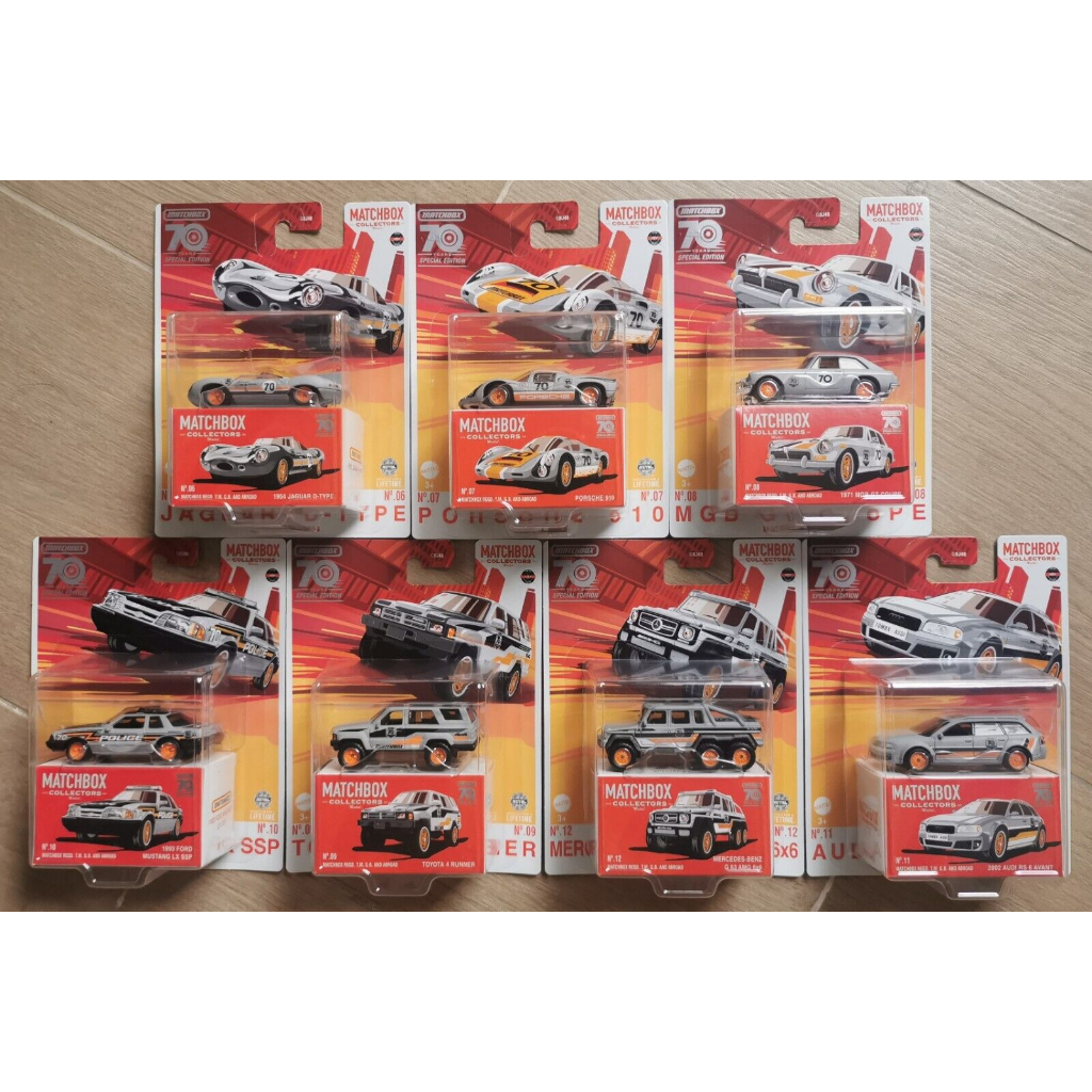 Matchbox 70th anniversary Car Ratio 1:64 Genuine Mattel - Usa | Shopee ...