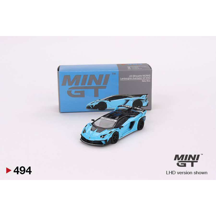(Premium Rubber wheels) MINI GT model car (No494) Lamborghini LB ...