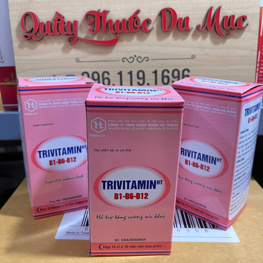 Vitamin 3B - Trivitamin B1-B6-B12 - box of 100 tablets | Shopee Malaysia