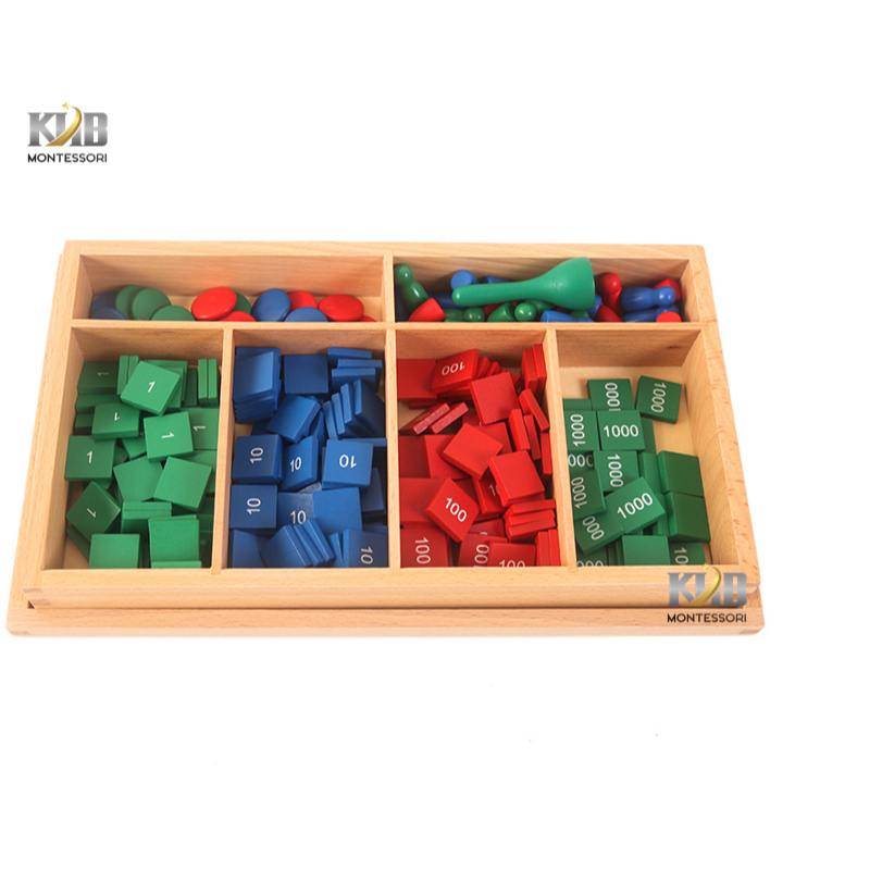 Montessori number Stamp set, Stamp Game, montessori teaching materials ...