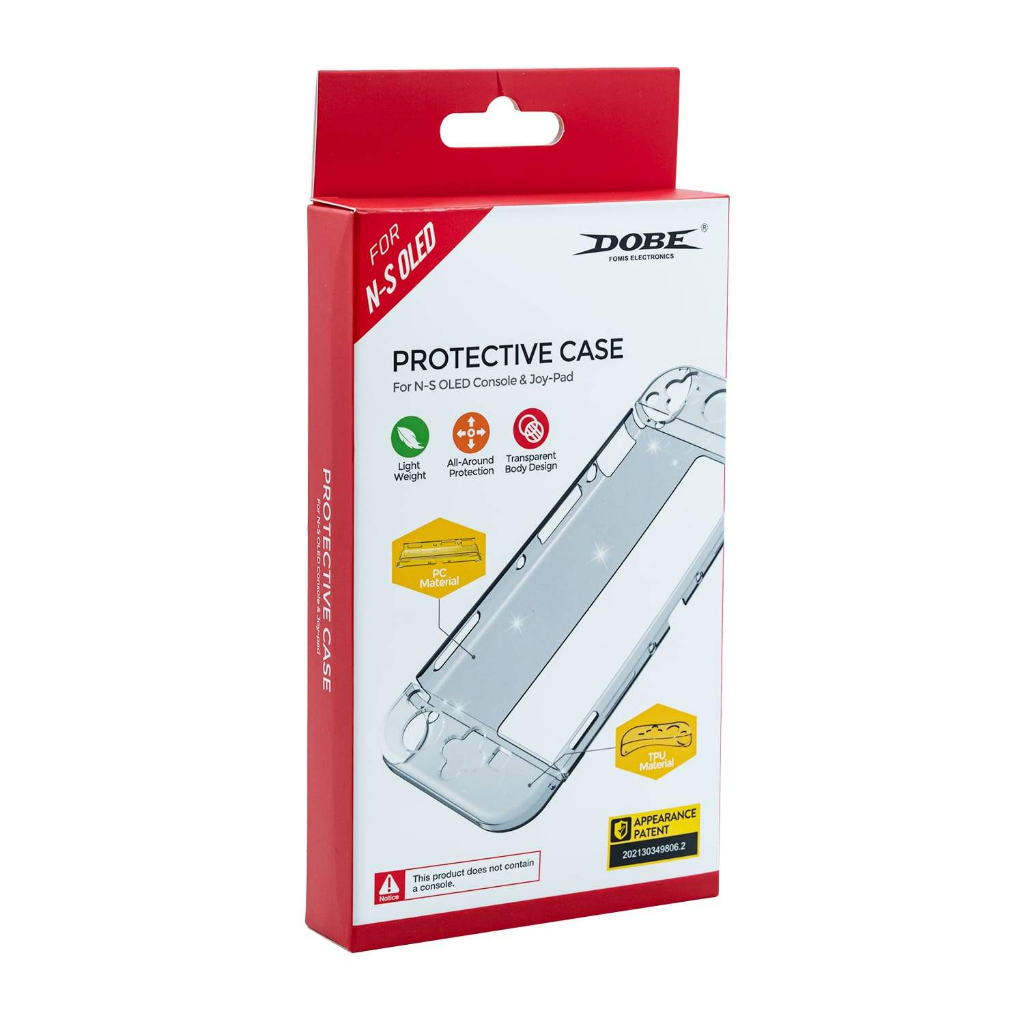 Crystal case (mica cover) protects DOBE genuine Nintendo switch oled ...