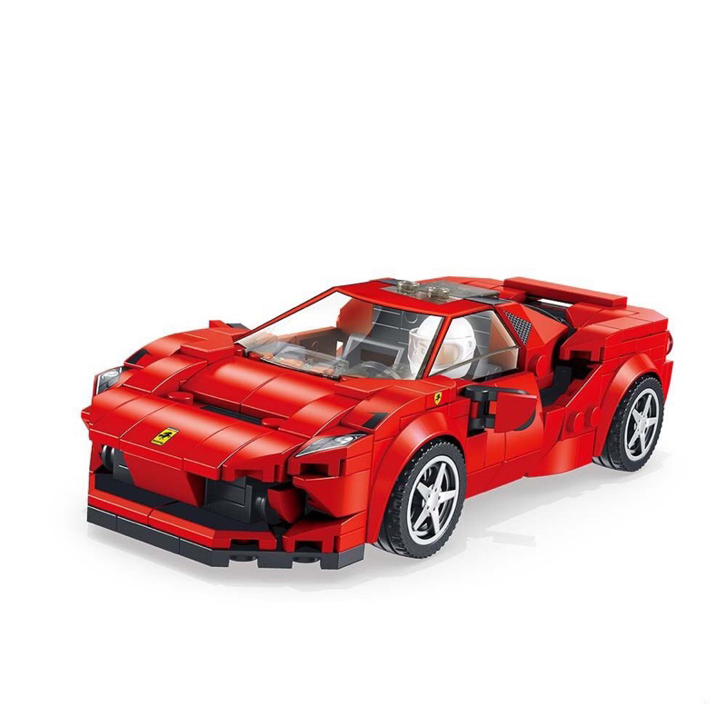 Red Racing Car Racing Car Assembly Toy Set 295 pcs | Shopee Malaysia
