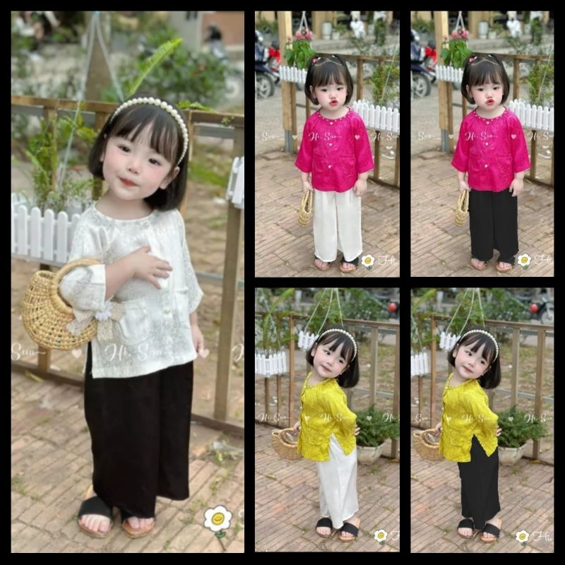 Soft Satin Silk Ba Ba Clothes Set for Girls 10-30kg | Shopee Malaysia