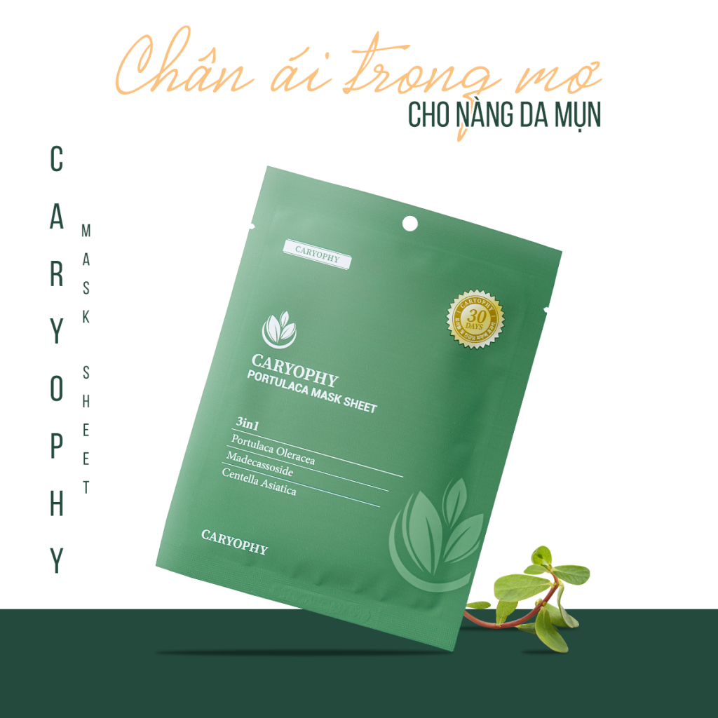 Caryophy Portulaca Mask Sheet to reduce dark spots | Shopee Malaysia