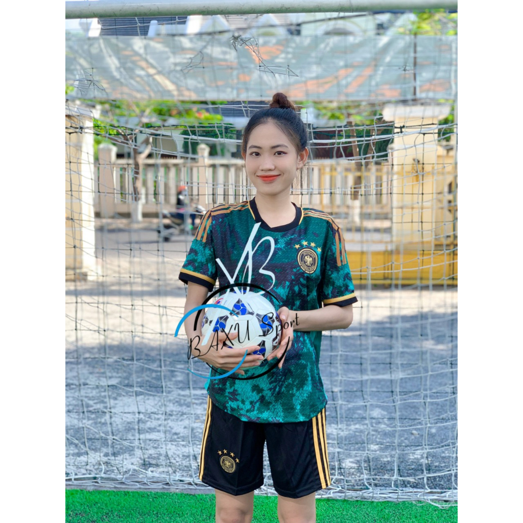 German national football kit MODEL SEASON 2024 - OFFICIAL GREEN GERMAN ...