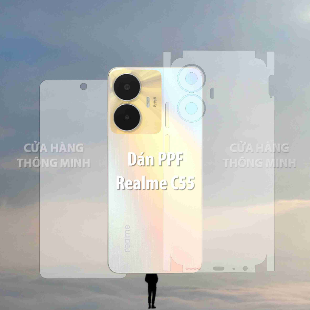 Realme C55 PPF sticker on front/back sticker/screen sticker/back ...