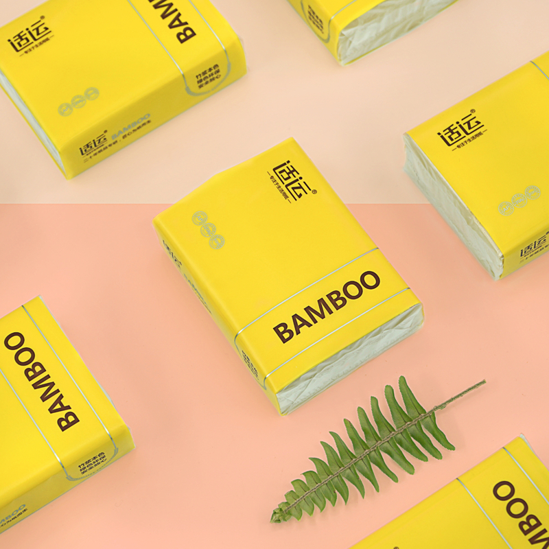 Natural bamboo fiber napkin bamboo tissue paper 1 pack 4 layers ...