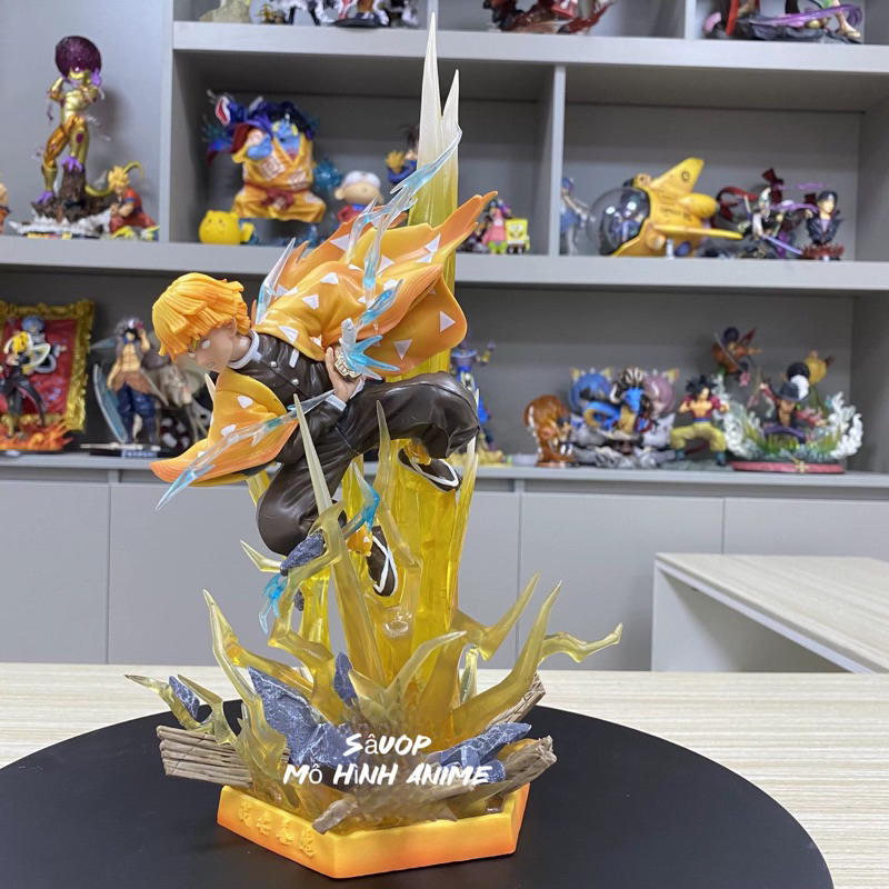 Lightning Breath Zenitsu Model with Led Light, 2 Replaceable Heads ...