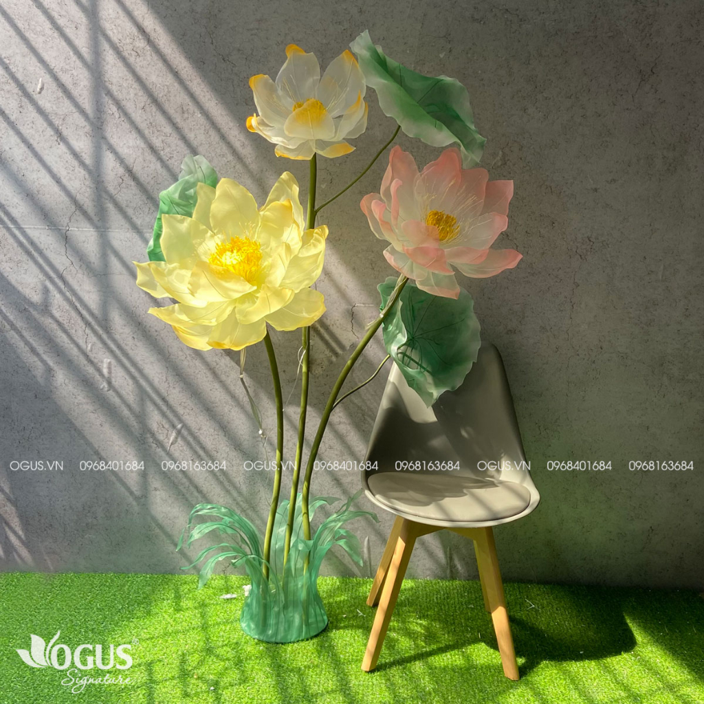 [OGUS] Giant DECORATIVE LOTUS (Pillar 1.9m high) | Shopee Malaysia
