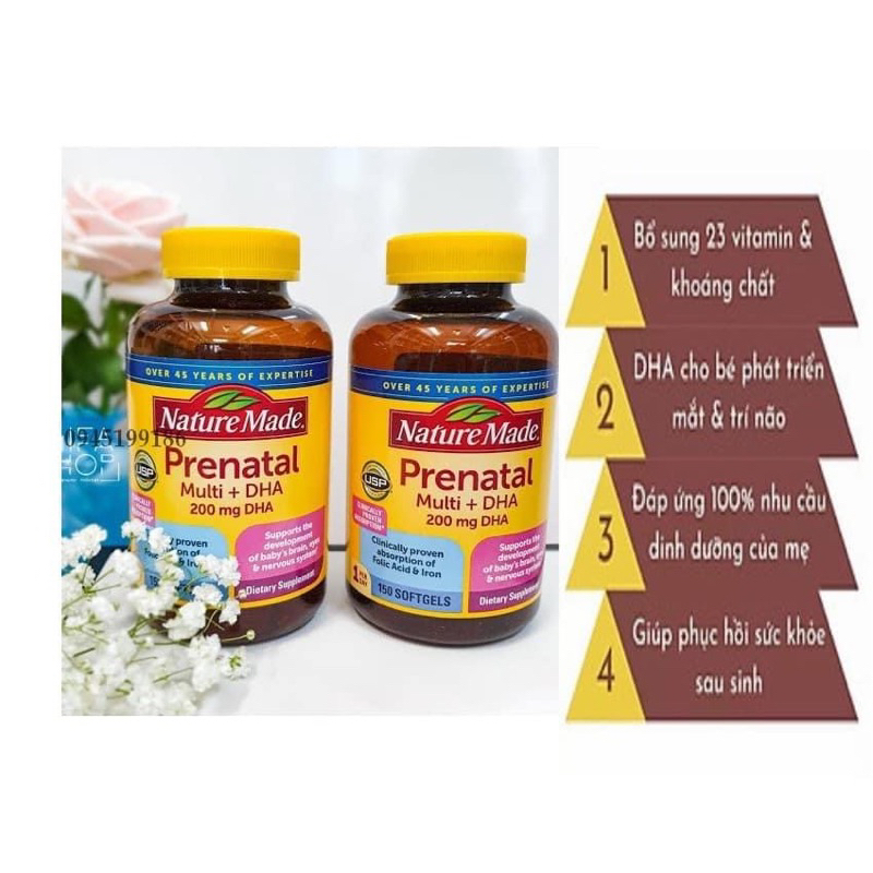 Nature Made Prenatal Multi+DHA pills, pills for pregnant women | Shopee ...