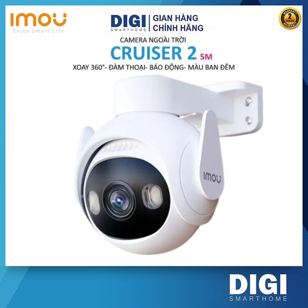 Imou CRUISER 2 GS7EP Wifi Camera 5MP/ 3MP Outdoor, IPC-GS7EP-5M0WE Super Sharp IP66, 360 Degree ...
