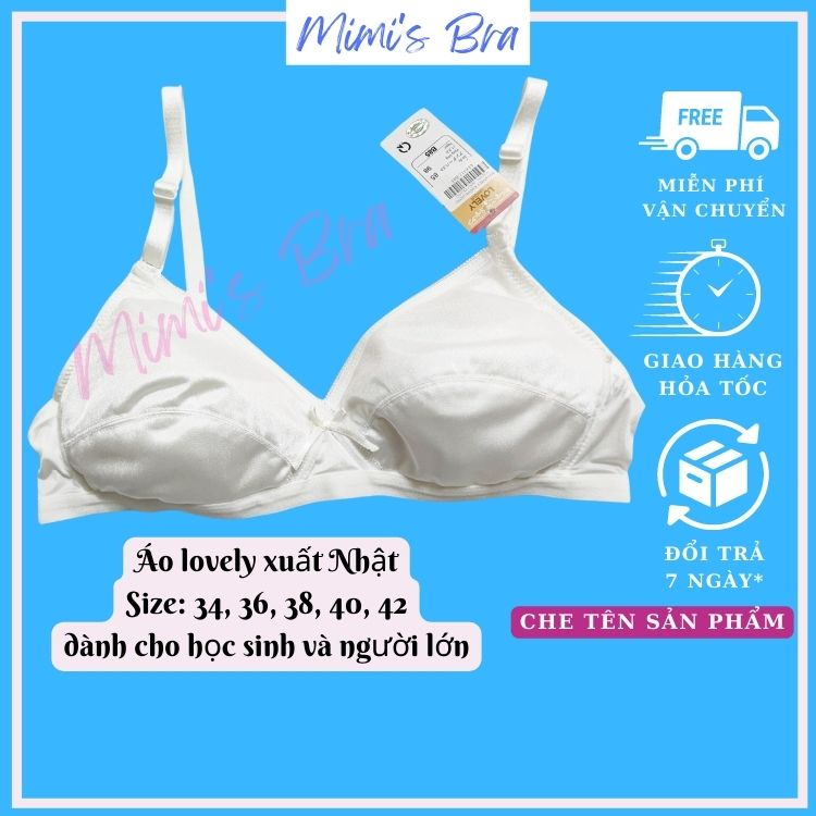 Thin padded no-wire bra for adults, students, pregnant mothers made in ...