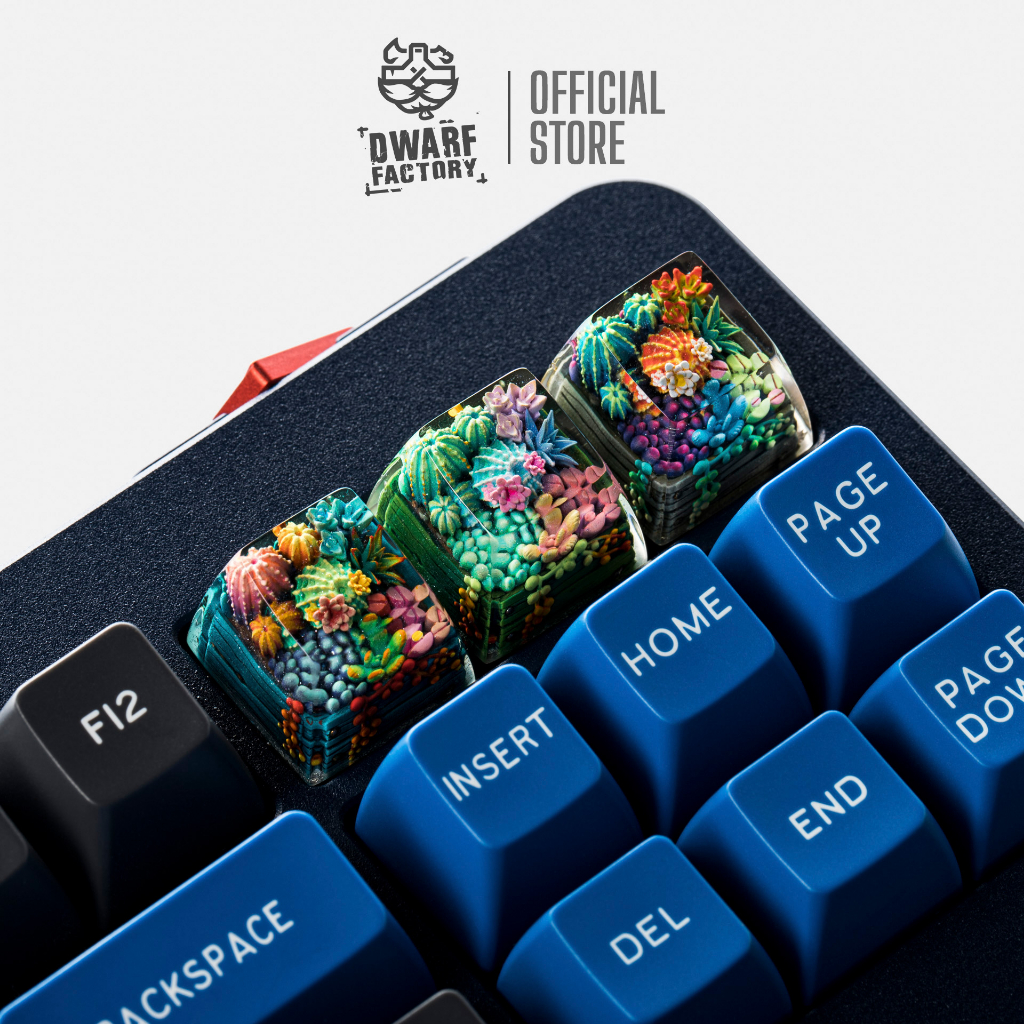 Dwarf Factory mechanical keyboard Artisan Keycap - Terrarium V2 ...